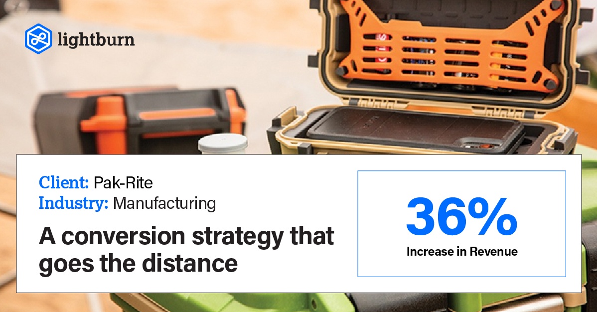 Kentico Manufacturing Ecommerce Website for Pak-Rite | Lightburn